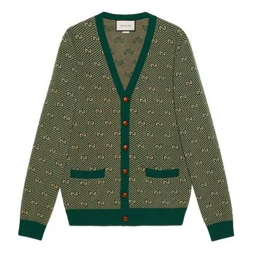 Gucci Gg Striped Wool Cardigan - Default Color