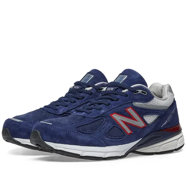 NEW BALANCE 990v4 Made In Usa Athletic Sneakers - Blue