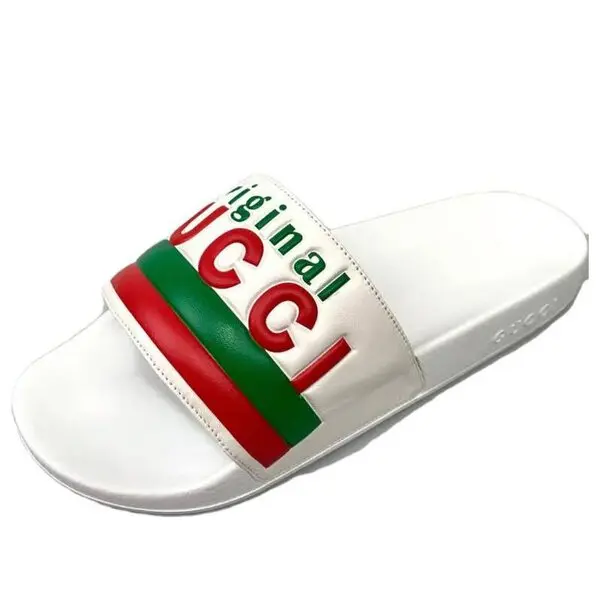 Gucci Original Gg Slides - Great White