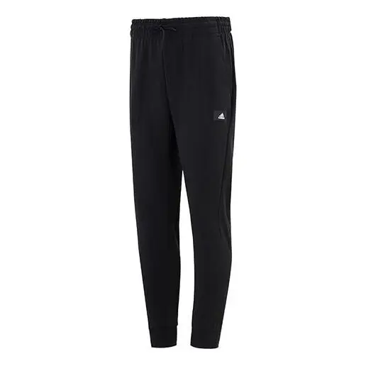 Adidas Fi Dblknt Pt Running Training Loose Knit Bundle Feet Sports Pants/trousers/joggers - Black