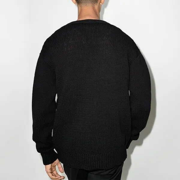 Off-White Logo Intarsia V-neck Cardigan