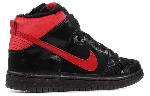 Nike Dunk High Pro Premium Sb "krampus" Sneakers - Black