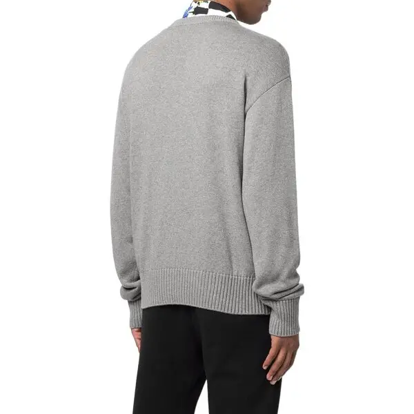 Off-White Logo Embroidered Knitted Jumper