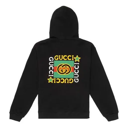 Gucci Zip-up Hoodie With Block Logo Detail