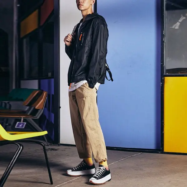 CONVERSE Retro Casual Hooded Jacket
