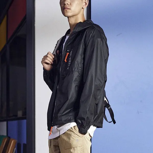 CONVERSE Retro Casual Hooded Jacket