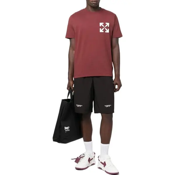 Off-White Elasticated Waistband Logo Shorts
