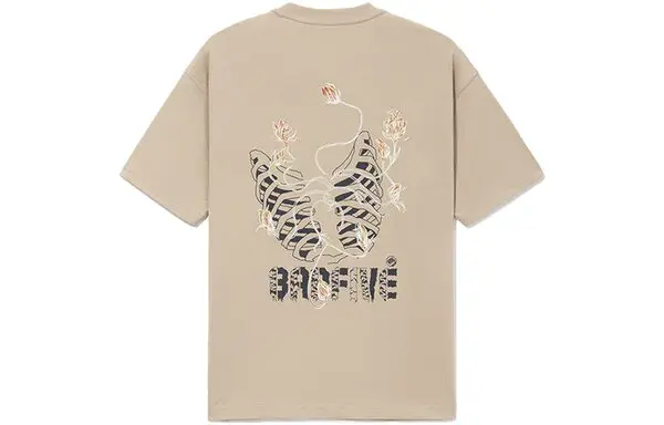 LI-NING Badfive Limited Series Cartoon Pattern Loose Round Neck Short Sleeve