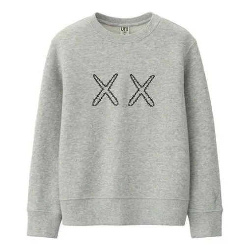 Uniqlo Kaws Graphic Crewneck Sweatshirt - Gray