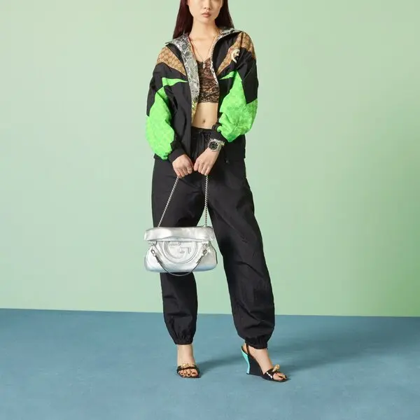 Gucci Nylon Track Trousers With Monogram Detail