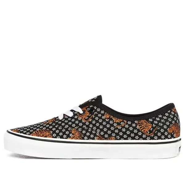 VANS Authentic Tiger Floral Sneakers - Black/yellow/white