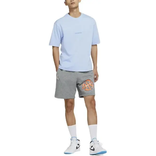 JORDAN Casual Sports Breathable Short Sleeve T-shirt - Blue