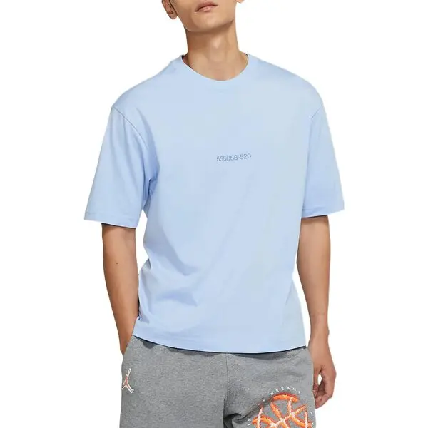 JORDAN Casual Sports Breathable Short Sleeve T-shirt - Blue