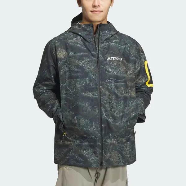 Adidas National Geographic Allover Print Rain.rdy Jacket