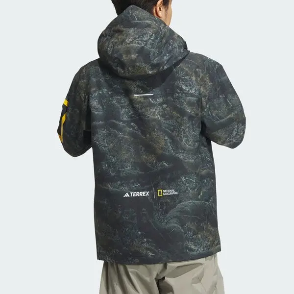Adidas National Geographic Allover Print Rain.rdy Jacket