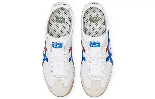 Onitsuka Tiger Mexico 66 Vintage Style Lace-up Sneakers - White/blue