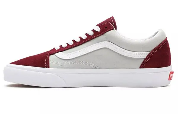 VANS Old Skool Classic Sport Sneakers - White/red