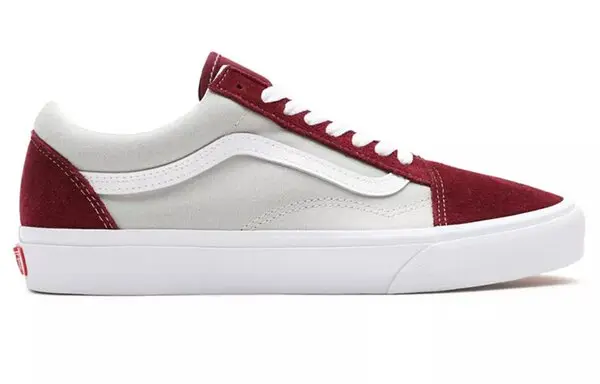 VANS Old Skool Classic Sport Sneakers - White/red
