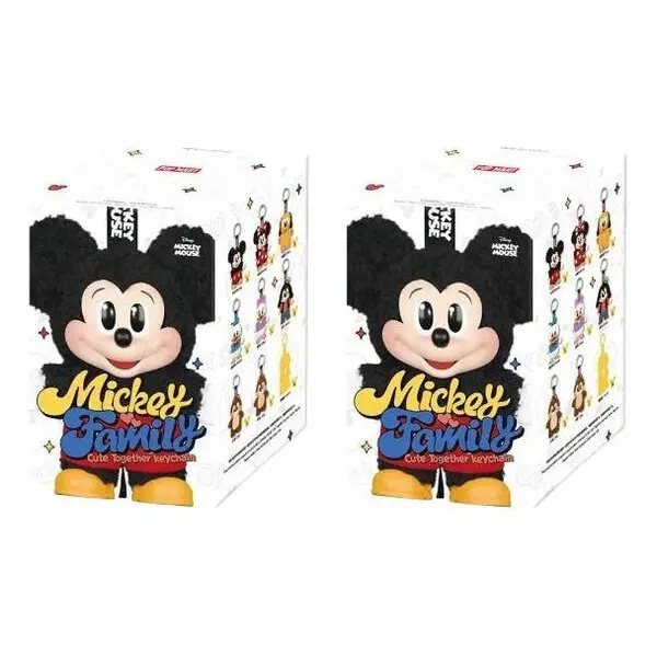 POP MART Disney Mickey Family Together Keychain Sealed Case - Multi-color