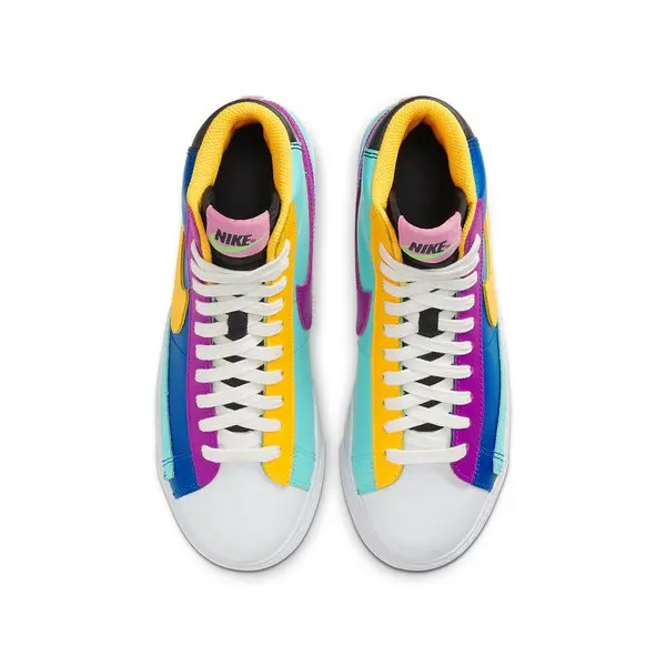 Nike Blazer Mid 'aurora Purple Orange' Casual Sneakers
