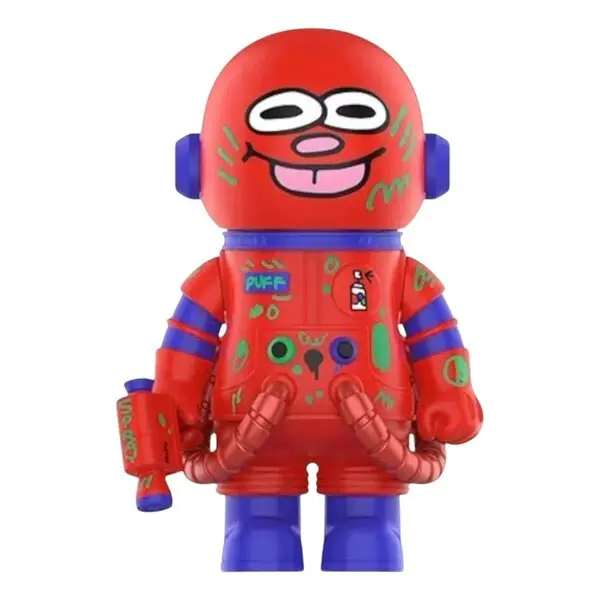 POP MART Mega Space Molly 400% Jon Burgerman Space Cadets 'puff - Multi-color