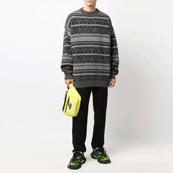Balenciaga Fair Isle Crewneck Sweater