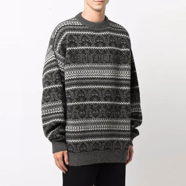 Balenciaga Fair Isle Crewneck Sweater