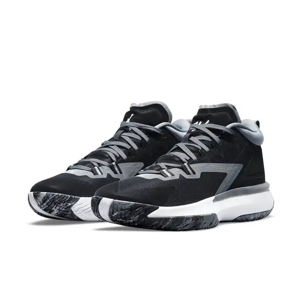 JORDAN Air Zion 1 Tb Mid Top Sneakers - Black/white/grey