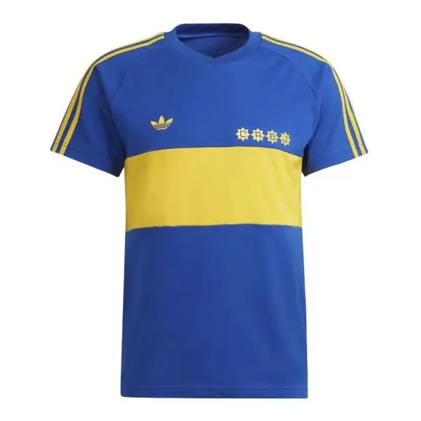Adidas Originals Colorblock Back Alphabet Printing Short Sleeve Blue - Multi-color