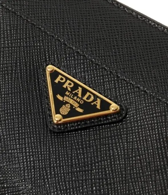 Prada Ss26 Small Saffino Leather Zipper Wallet