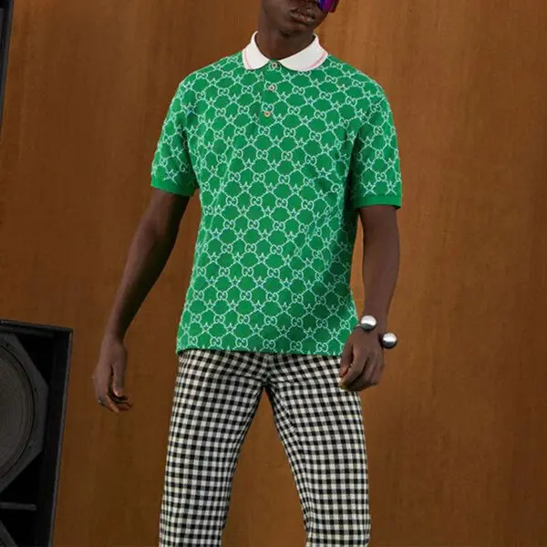 Gucci Gg Stretch Cotton Polo