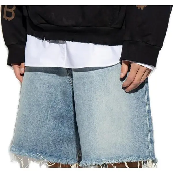 Balenciaga Denim Skater Shorts