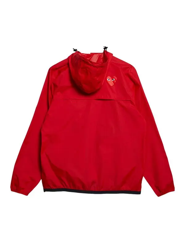 Play Comme Des Garcon Fw25 X K Way Full Zip Hooded Jacket