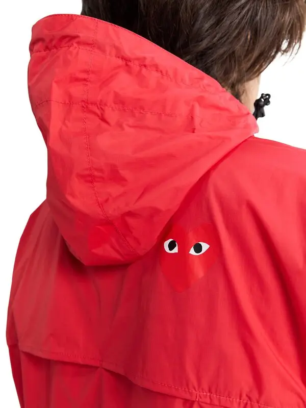 Play Comme Des Garcon Fw25 X K Way Full Zip Hooded Jacket