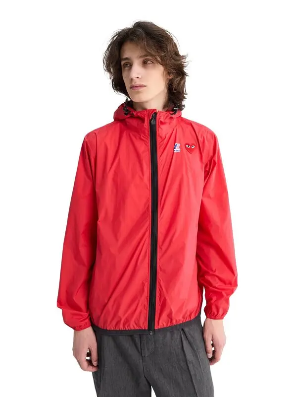 Play Comme Des Garcon Fw25 X K Way Full Zip Hooded Jacket
