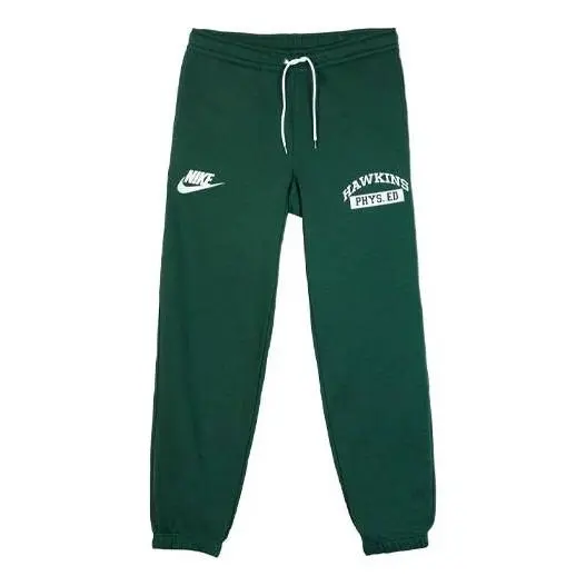 Nike X Stranger Things Sweat Pant Crossover Casual Sports Pants Us Edition - Green