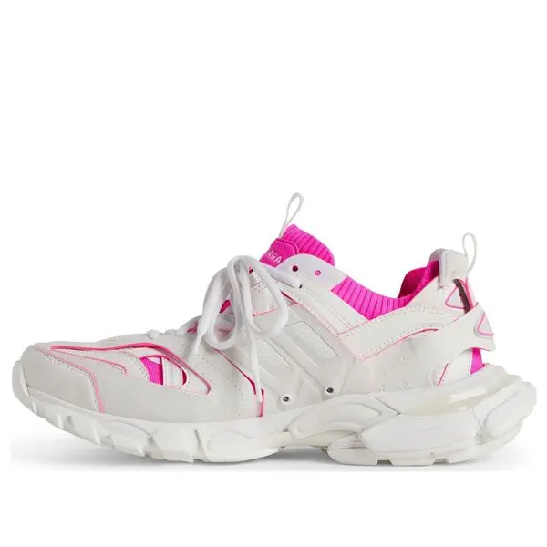 Balenciaga Track Sock Sneakers - White/pink