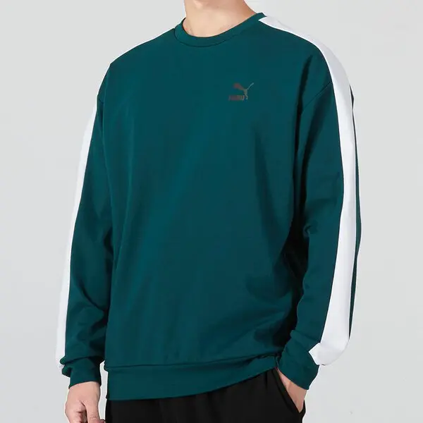 PUMA Suit Crew Neck Logo Sweatshirt 'green