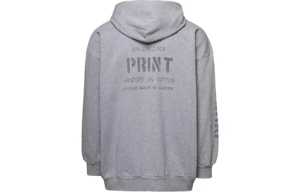 Balenciaga Print Zip-up Hoodie Small Fit