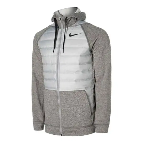 Nike Padded Hooded Track Jacket - Dark Gray