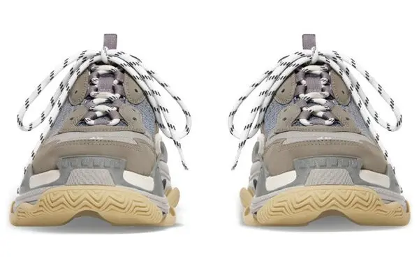 Balenciaga Triple S Mules - Grey/white/blue