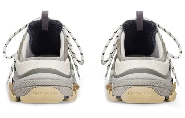 Balenciaga Triple S Mules - Grey/white/blue