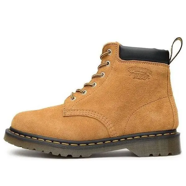 Dr. Martens Stussy X 939 Suede Ankle Boots - Yellow