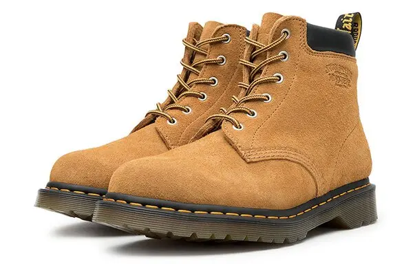 Dr. Martens Stussy X 939 Suede Ankle Boots - Yellow