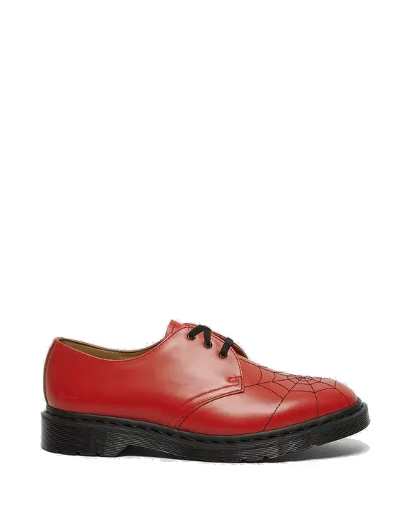Dr. Martens X Supreme Spiderweb 1461 Shoes - Red/black