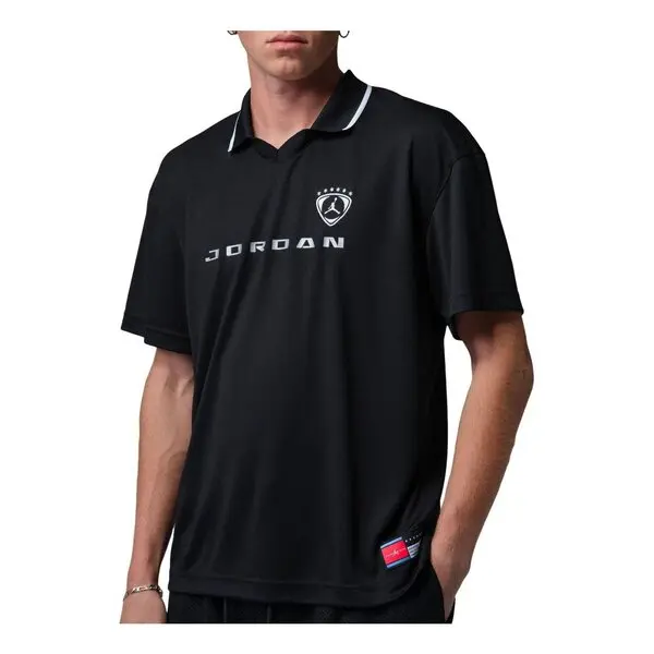 JORDAN Brooklyn Soccer Jersey - Black/white