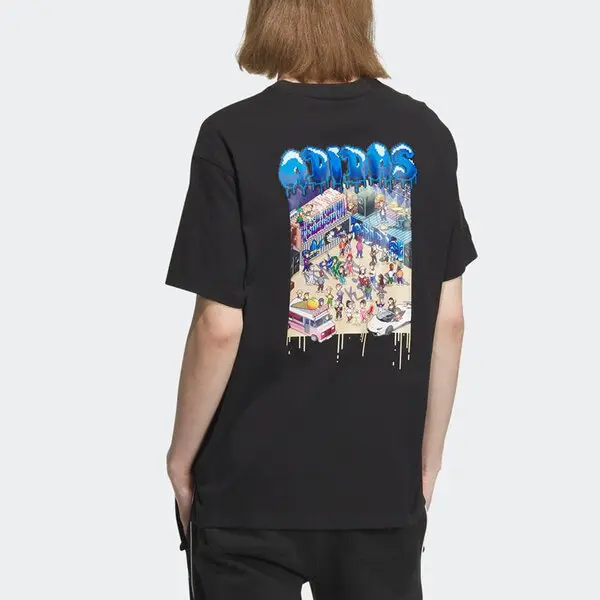 Adidas Originals X Monkey Kingdom Gfx T-shirt - Black