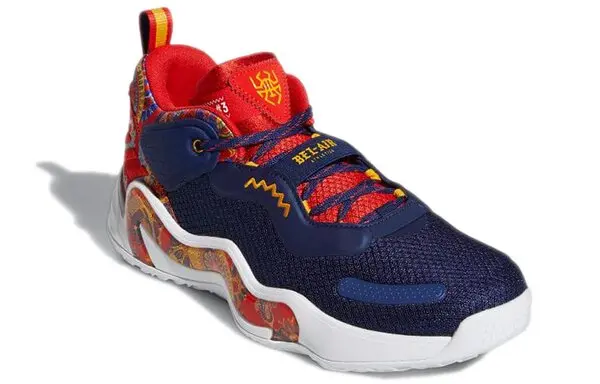 Adidas Bel-air Athletics X D.o.n. Issue #3 Gca Wide 'the Blazer' Sneakers - Blue/red