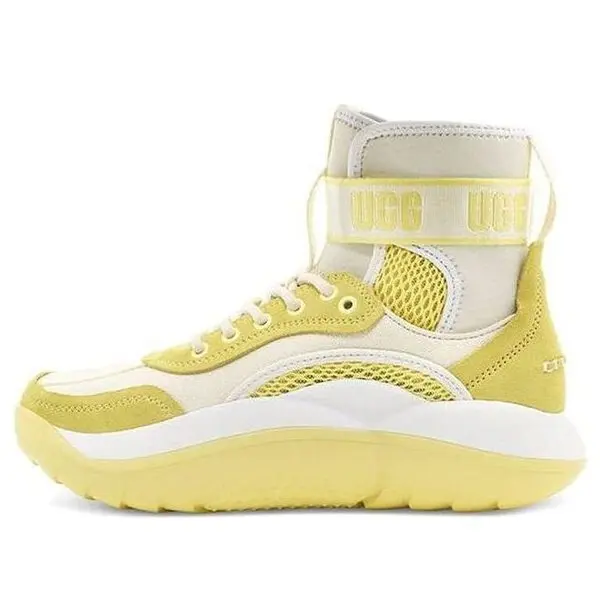 UGG La Cloud Hi Sneaker - White/yellow