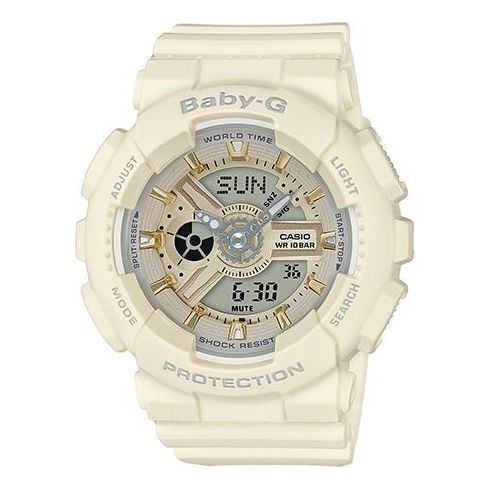Casio Baby-g Ba-110ga-7a2prd Shock Resistant Watch - White